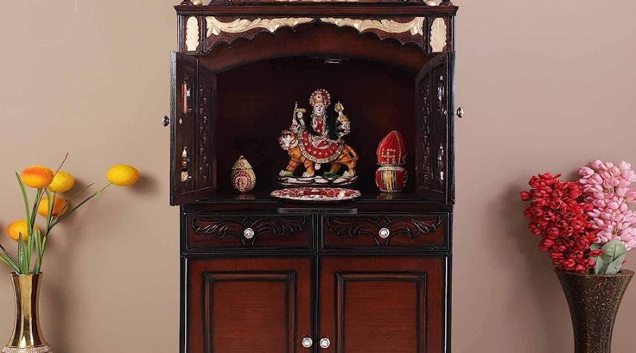 10 Plywood wooden Pooja Mandir Designs For Home Trendy And Low-Budget