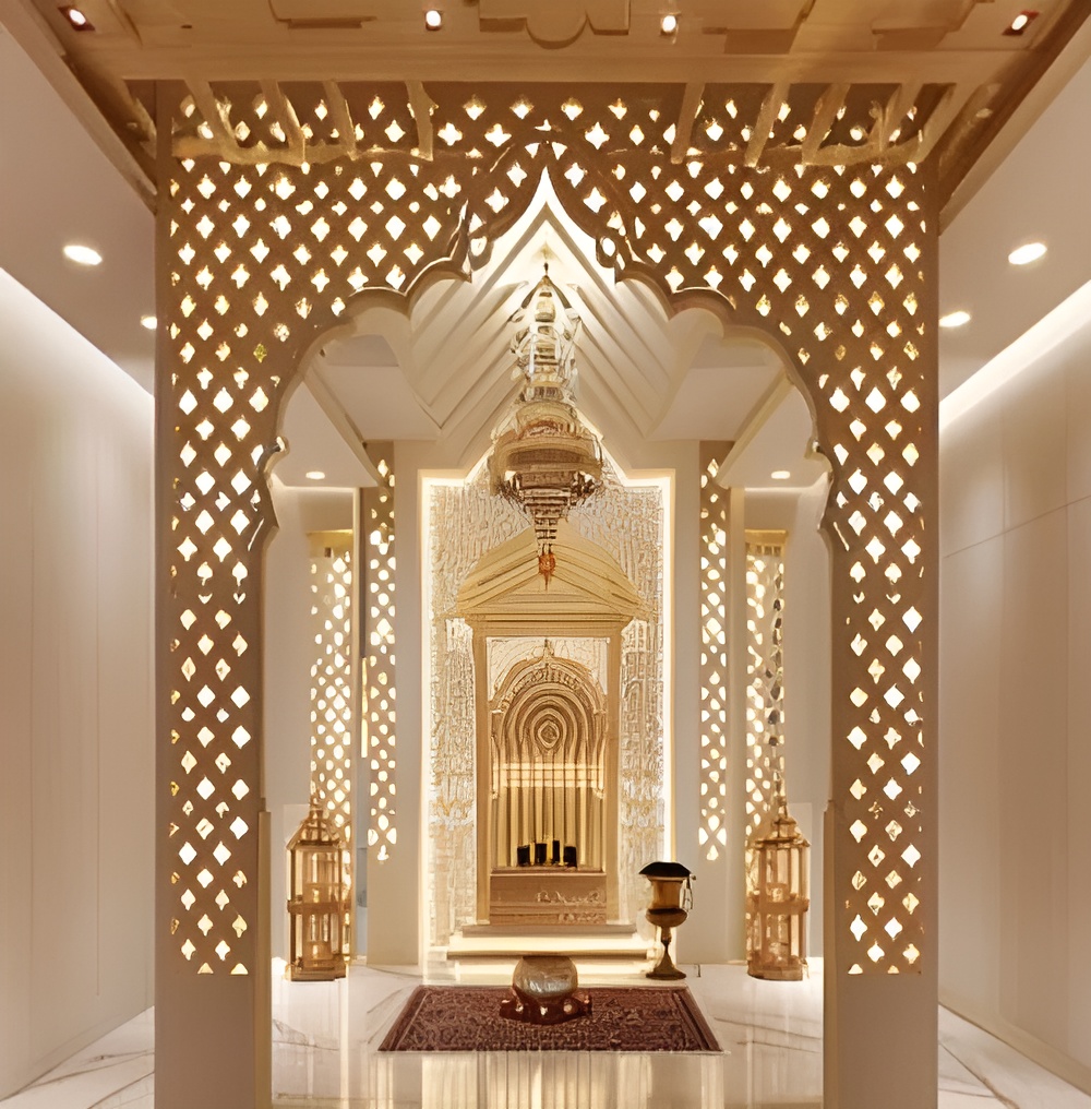 Top 6 gorgeous pooja room ceiling design ideas