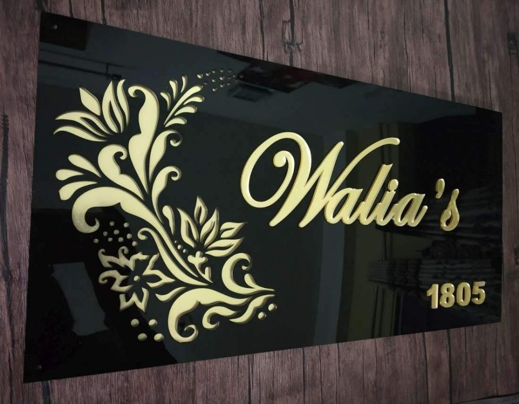15 Designer LED Name Plate Designs To Beautify Your Entrance