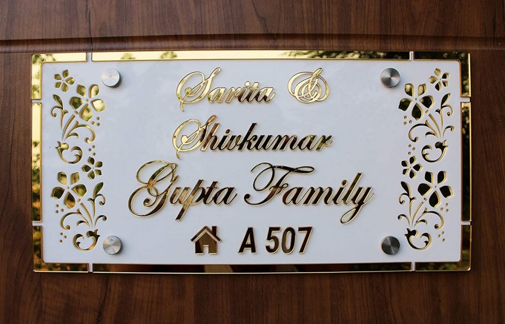 15 Designer LED Name Plate Designs To Beautify Your Entrance