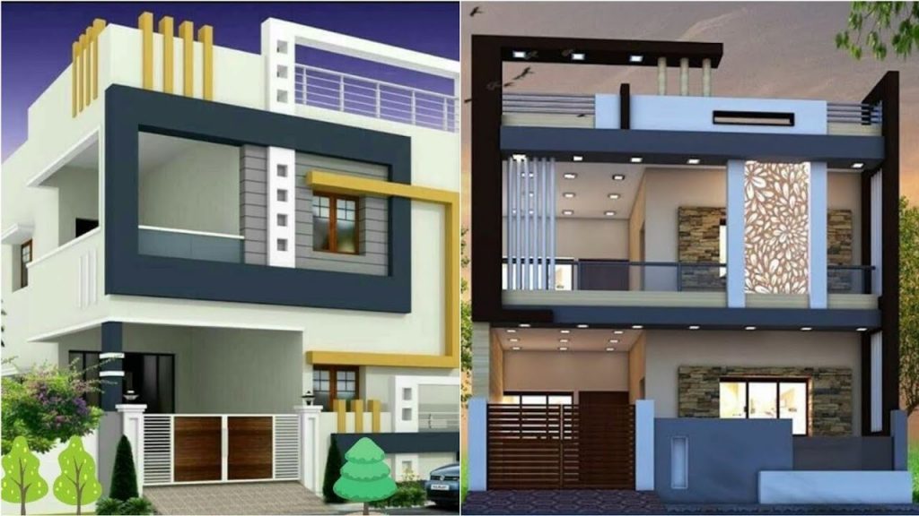8 best normal house front elevation designs in Indian style - aquire acres